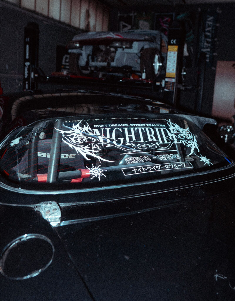 TECHNO window sticker • N I G H T R I D E