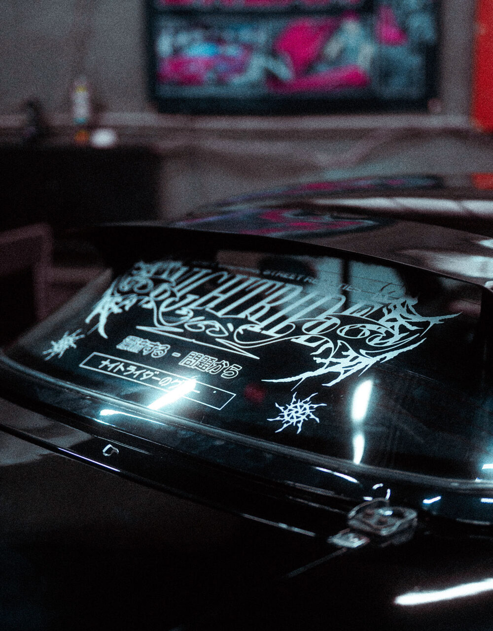 TECHNO window sticker • N I G H T R I D E